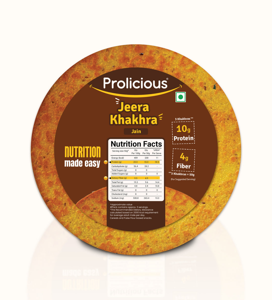 Buy Prolicious Jeera Khakhra- High Protein | High Fiber