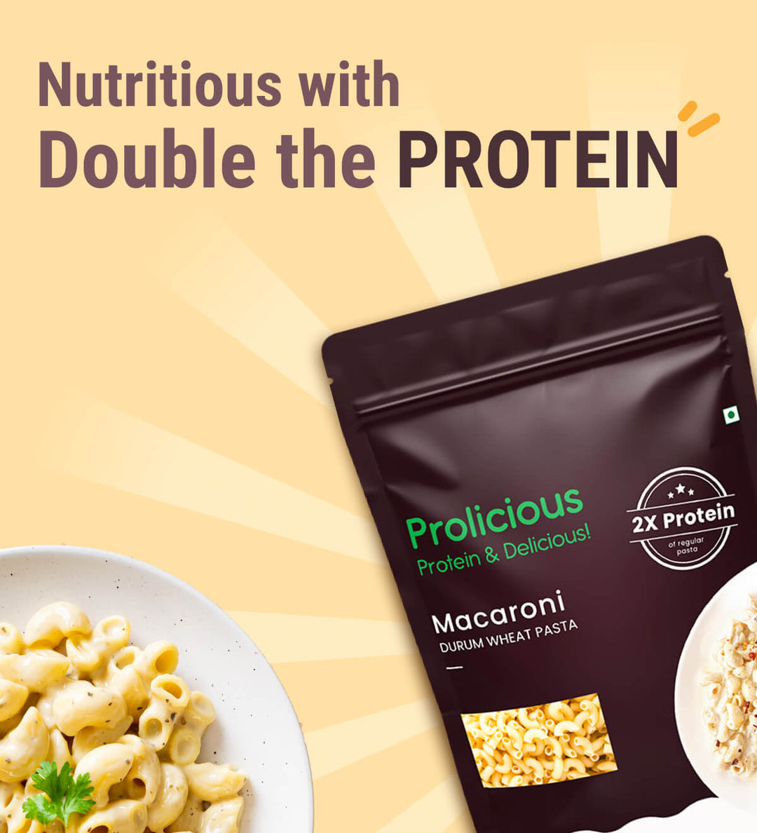 Buy High Protein Macaroni Pasta | Healthy Food - Prolicious