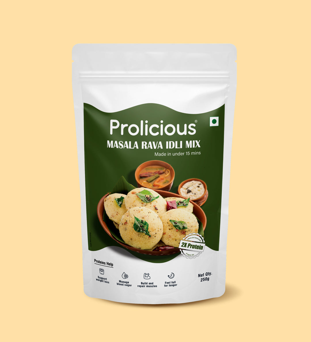 Buy High Protein Rava Idli Premix At Best Price - Prolicious