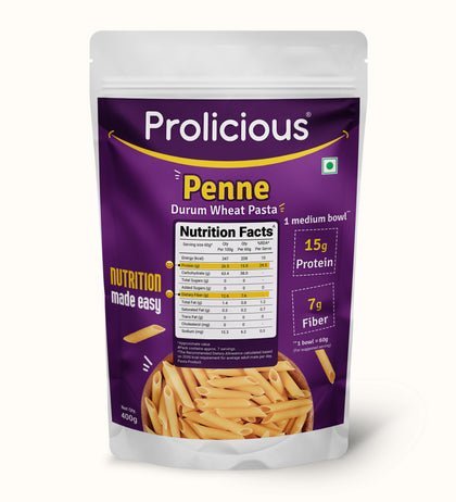 Protein Penne Pasta | High Protein & Fiber - Prolicious