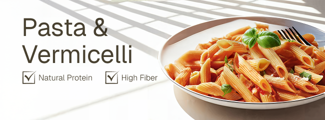 High Protein Authentic Italian Penne Pastas, Macaroni Pastas & Millet ...