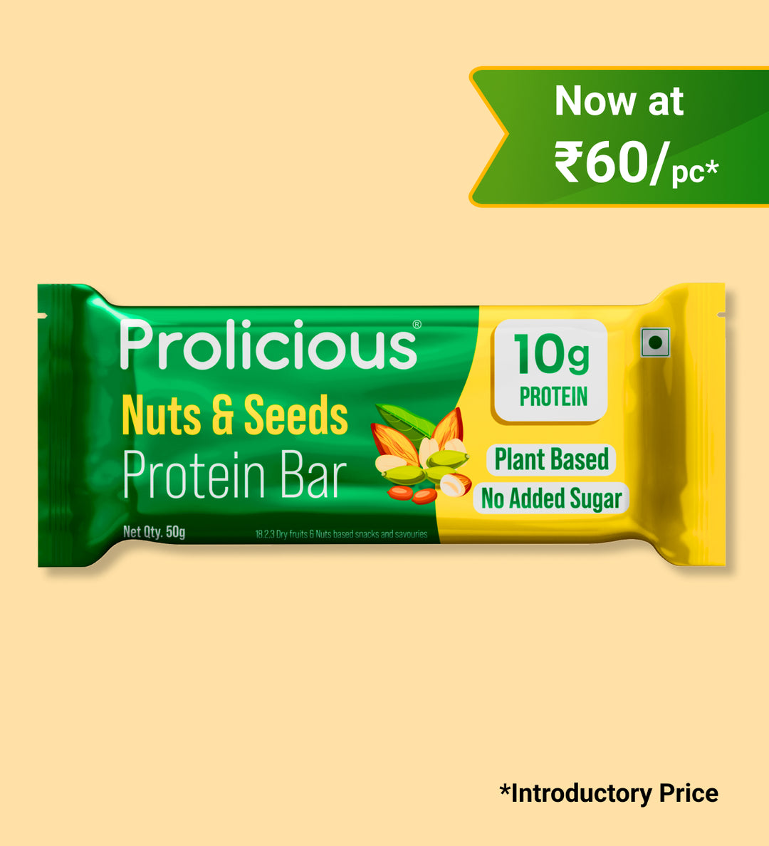 Buy High Protein Nuts & Seeds Bar | Healthy Snack- Prolicious