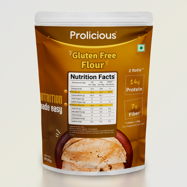 Gluten Free Flour with High Protein & Fiber - Prolicious